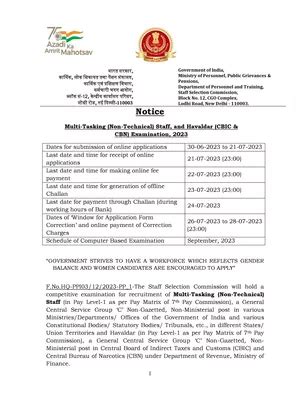SSC MTS Notification 2023 PDF InstaPDF