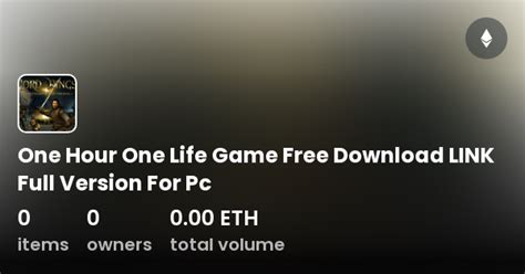 One Hour One Life Game Free Download Link Full Version For Pc