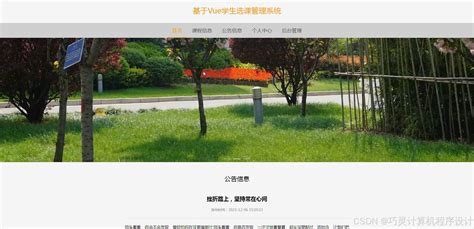 Springboot毕设 基于vue学生选课管理系统 程序论文基于springboot和vue的学生选课管理系统论文 Csdn博客