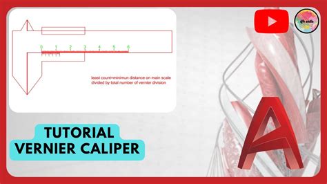 Vernier Caliper Drawing AutoCAD And Working Principle Tutorial Made