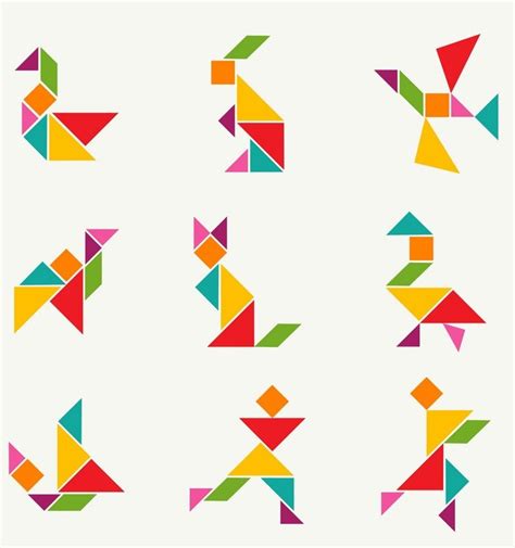 Tangram Figuras Para Realizar Sin Solucion