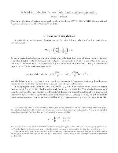 خرید کتاب a brief introduction to computational algebraic geometry