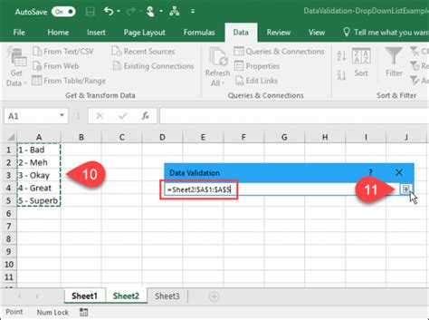 How To Create Drop Down Lists Using Data Validation In Microsoft Excel