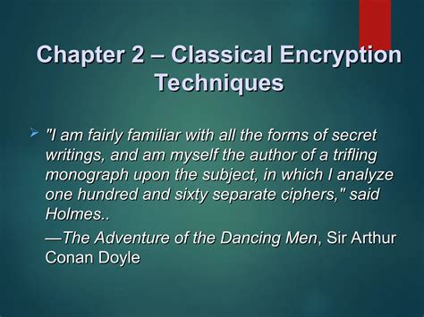 1 Classical Encryption Techniques Ppt