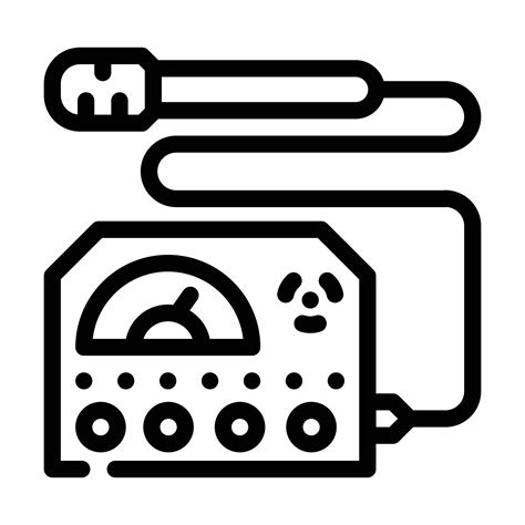 Electromagnetic Wave Meter Line Icon Vector Illustration 17578533