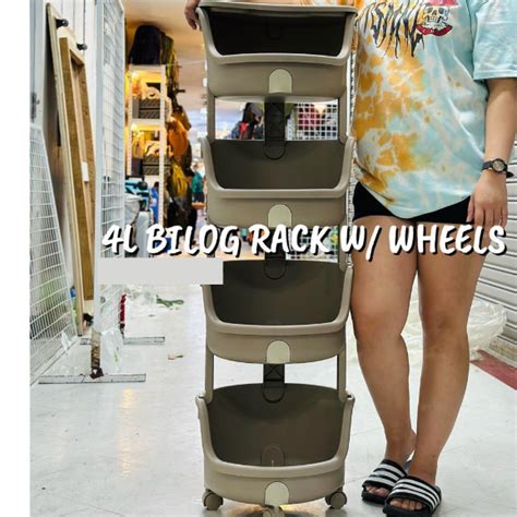 3 4 Layer Mocha Rack Home Organizer Plastic Stackable Rack Detachable