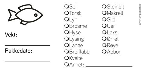 Klistremerker For Merking Av Fisk Podkart