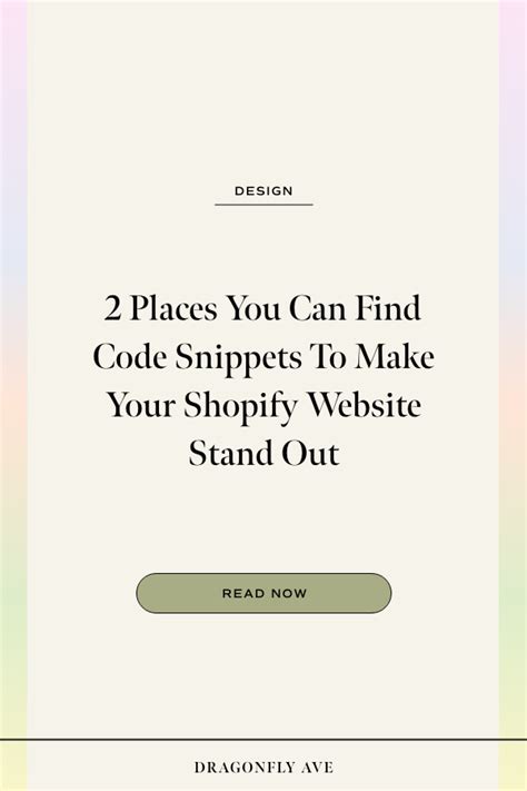 2 Places You Can Find Code Snippets To Make Your Shopify Website Stand Out