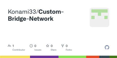 Github Konami33custom Bridge Network