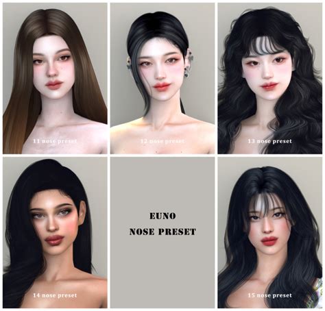 Sims 4 Body Presets On Tumblr Euno Nose Preset 11 15 Download 17