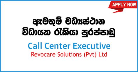 Call Center Executive Revocare Solutions Pvt Ltd Job Vacancies 2023 Isharaiz Job Hub