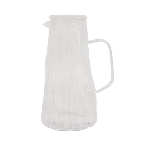Holtz Glass Pitcher Frosted White D13 X H245 Cm Price In Kuwait Xcite