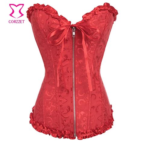 Buy Glamourous Jacquard Overbust Sexy Corsets And