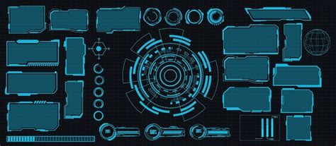 Premium Vector Abstract Technology Futuristic Concept Hud Interface Hologram Elements Of