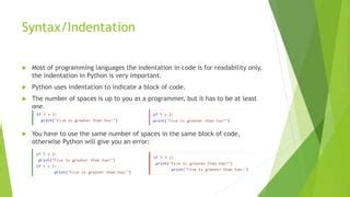 Understanding Python | PPTX