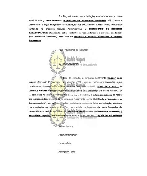 Recurso Administrativo Processo de Licitação Erro Material Documentação Válida e Regular