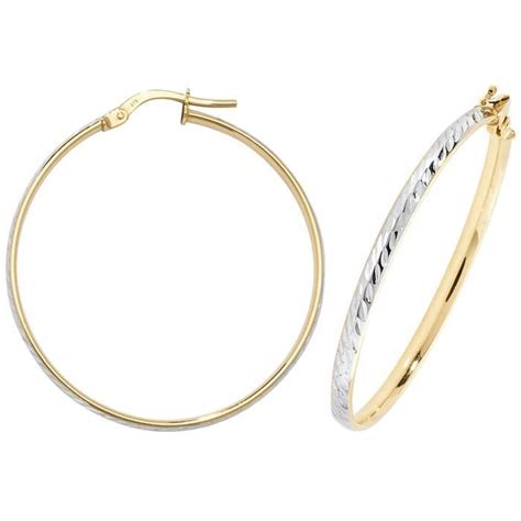 Boucles d Oreilles Créoles EDS JEWELS Femme Or 2 Couleurs 375 1000