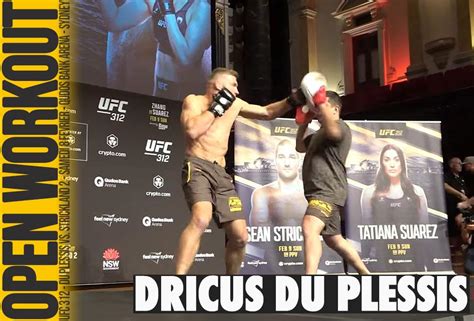 Ufc 312 Dricus Du Plessis Open Workout Highlights Sydney Ufc Fans