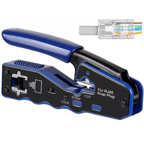 Rj45 Rj11 Pass Through Crimper Tool Crimping Tool For Cat7cat6acat6