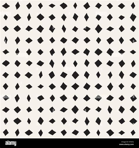 Hand Drawn Style Ethnic Seamless Pattern Abstract Geometric Shapes Background In Black And