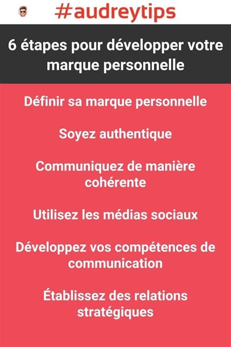 Personal Branding étapes pour développer sa marque personnelle