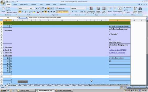 How To Set Your Macro Security On Excel 2007 To Low Youtube