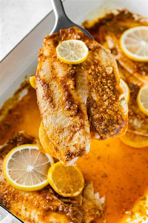 Easy Garlic Butter Baked Tilapia Recipe Dinner Then Dessert