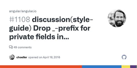 discussion style guide drop prefix for private fields in typescript