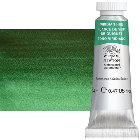 Winsor Newton Professional Watercolor Viridian Hue 14ml Tube