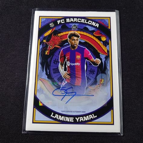 Yahooオークション 【rc】ラミン・ヤマル 直筆サイン 2024 Topps Ba