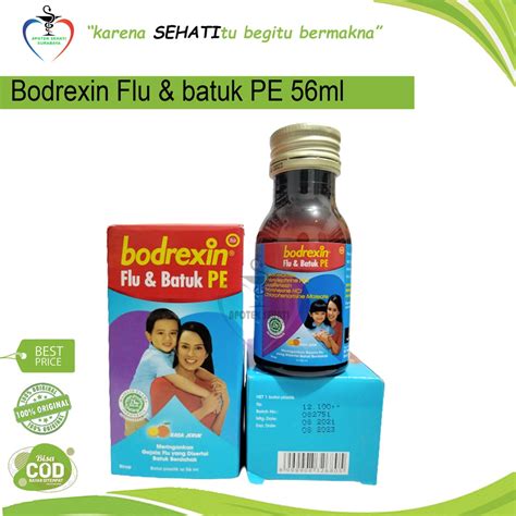 Jual Bodrexin Flu Dan Batuk Berdahak Pe Sirup 56ml Shopee Indonesia