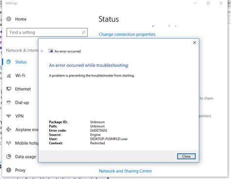Window Networking Issue Error X Microsoft Community