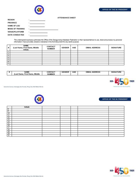 Legal Attendance For Kk Assembly Pdf Youth Organizations