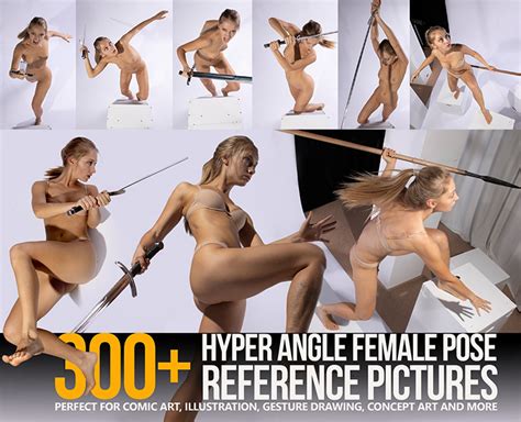 300 Hyper Angle Female Pose Reference FlippedNormals