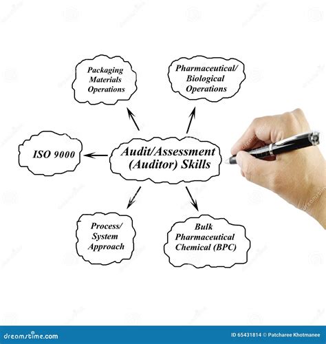 Women Hand Writing Audit Assessment Auditor Skill For Business Concept