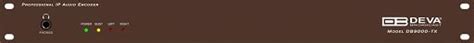 ENCODER DEVA DB9000 TX TODO FM