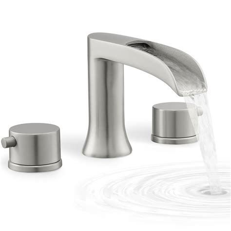 Heymytap Roman Bathtub Faucet Brushed Nickel Waterfall Bath Tub Faucet