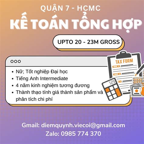 Diễm Quỳnh On Linkedin Quận 7 KẾ ToÁn TỔng HỢp Upto 23m Gross