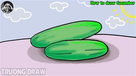 How To Draw Cucumber Easy Step By Step Cucumber Drawing For Beginners