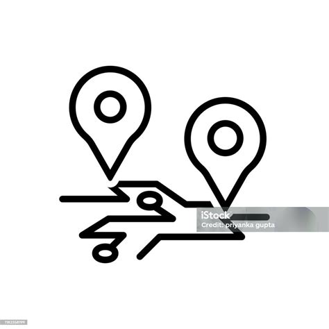Gps 地圖位置向量圖形及更多全球定位系統圖片 全球定位系統 印度 商標 Istock