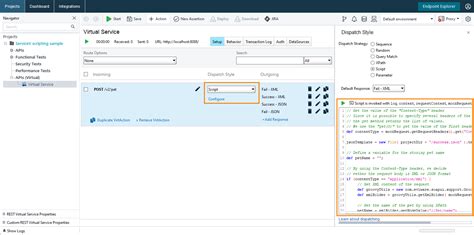 Virtual Service Scripting Readyapi Documentation