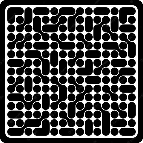 점과 곡선 형태의 미래형 디자인 Qr 코드 개념 추상 타일 가능 패턴 프리미엄 벡터