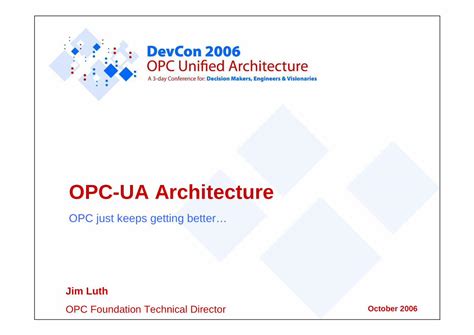 pdf 2 3 architecture uadevcon06 final base ua architecture pdf · opc