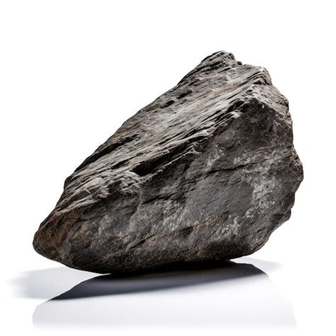Premium AI Image Solid As A Rock Isolated Stone On White Background