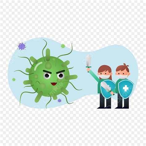싸우는 코로나 바이러스 플랫 디자인 벡터 바이러스 질병 건강 보호 Png 일러스트 및 벡터 에 대한 무료 다운로드 Pngtree