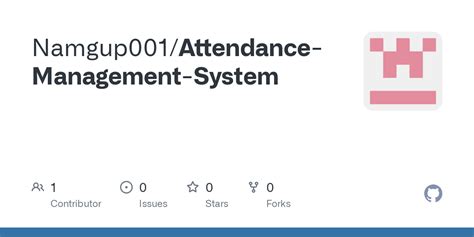 Github Namgup Attendance Management System