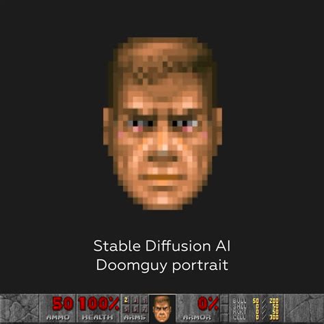 Doomguy Portrait By Anton Fedoseev On Dribbble