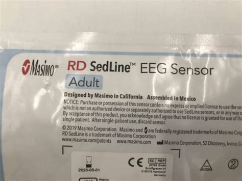 Masimo 4248 Red Sedline Eeg Sensor X Gb Tech Usa