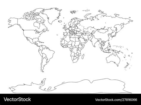 World Map Outline Template