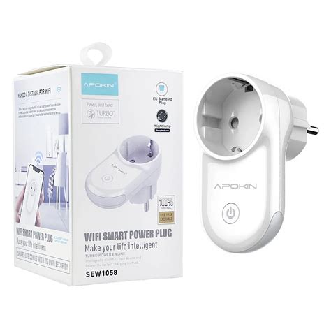 Comprar Enchufe Wifi Inteligente Smart Plug Con Lampara De Noche SEW Apokin Mayorista